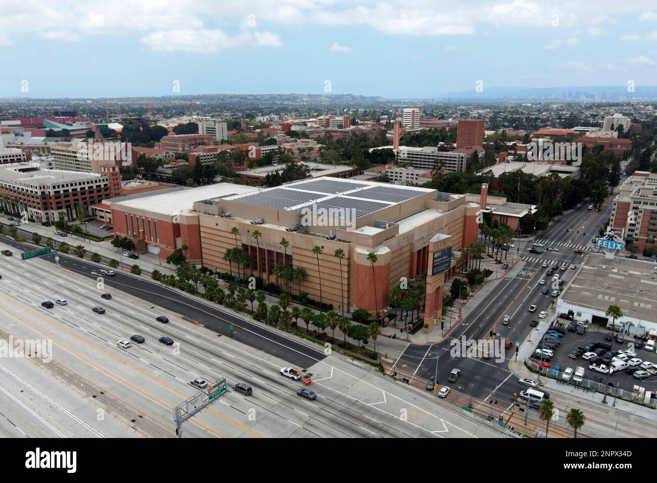 A general view of the Galen Center on the campus of the University of ...