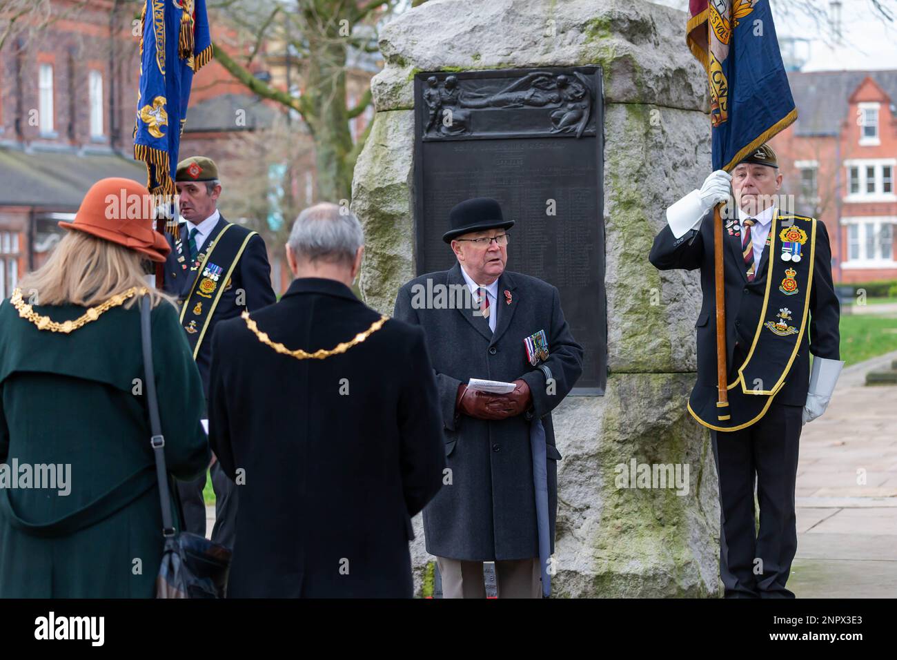 Commemoration service for the 123rd anniversary of the charge of Pieter ...