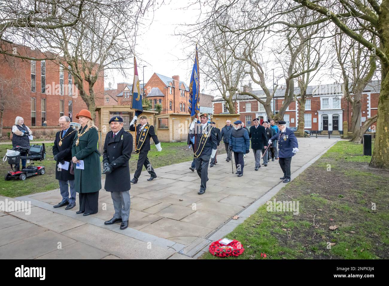 Commemoration service for the 123rd anniversary of the charge of Pieter ...