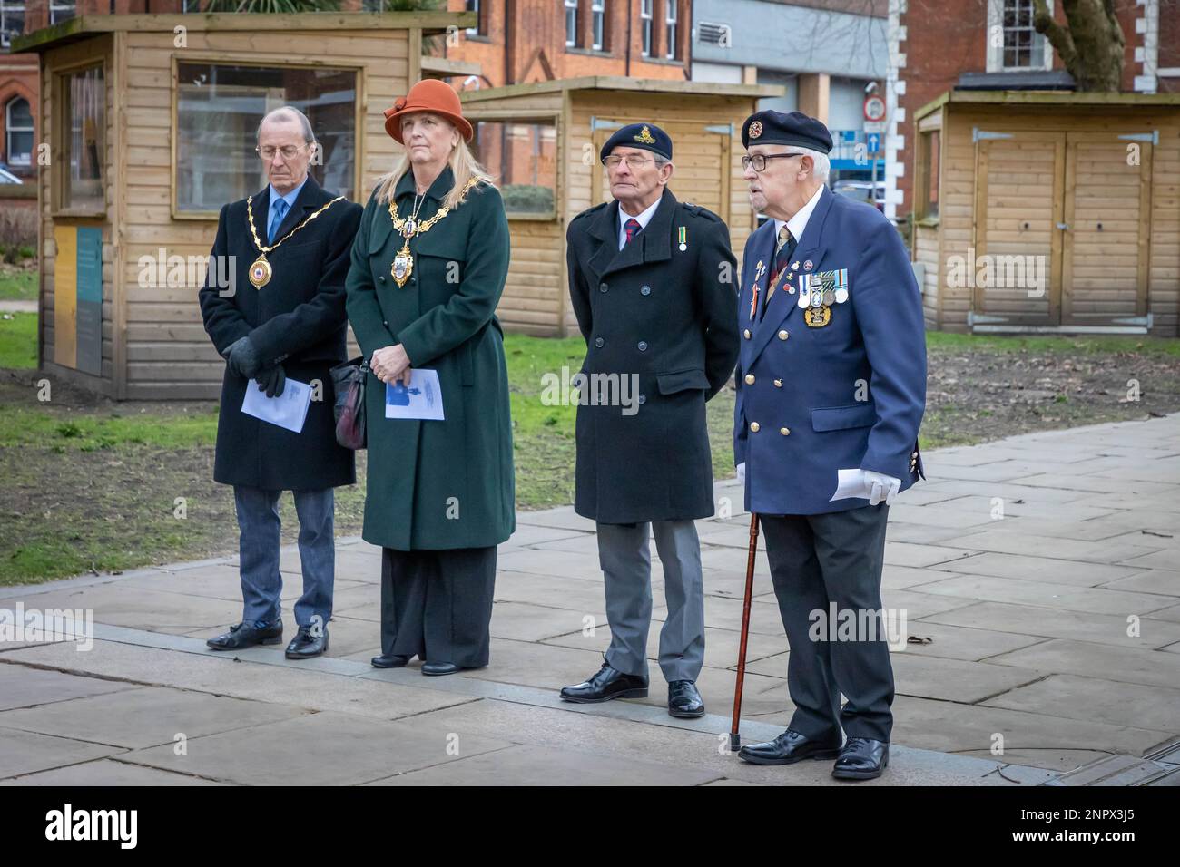 Commemoration service for the 123rd anniversary of the charge of Pieter ...