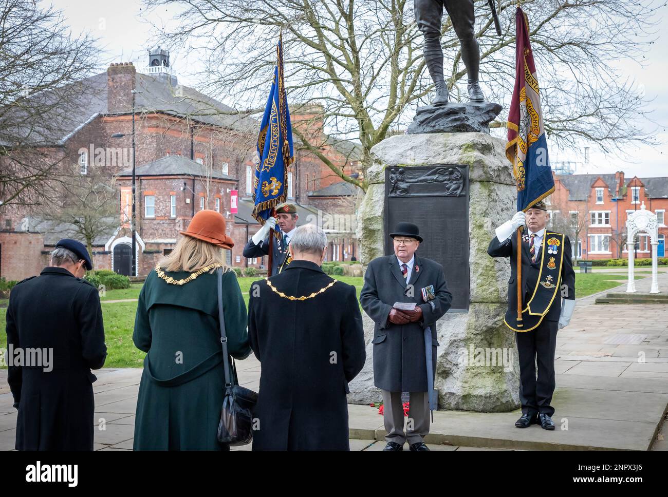 Commemoration service for the 123rd anniversary of the charge of Pieter ...