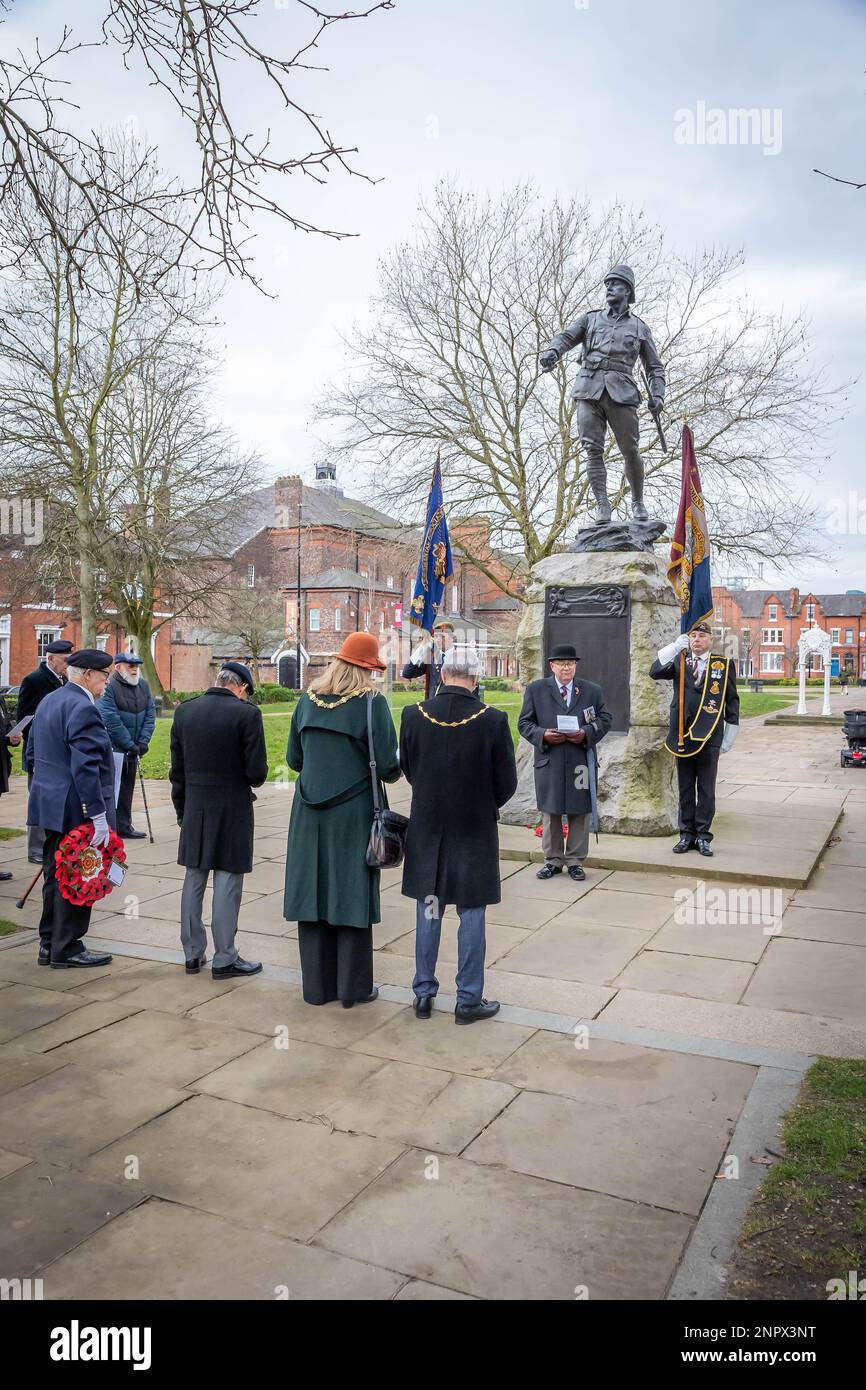 Commemoration service for the 123rd anniversary of the charge of Pieter ...