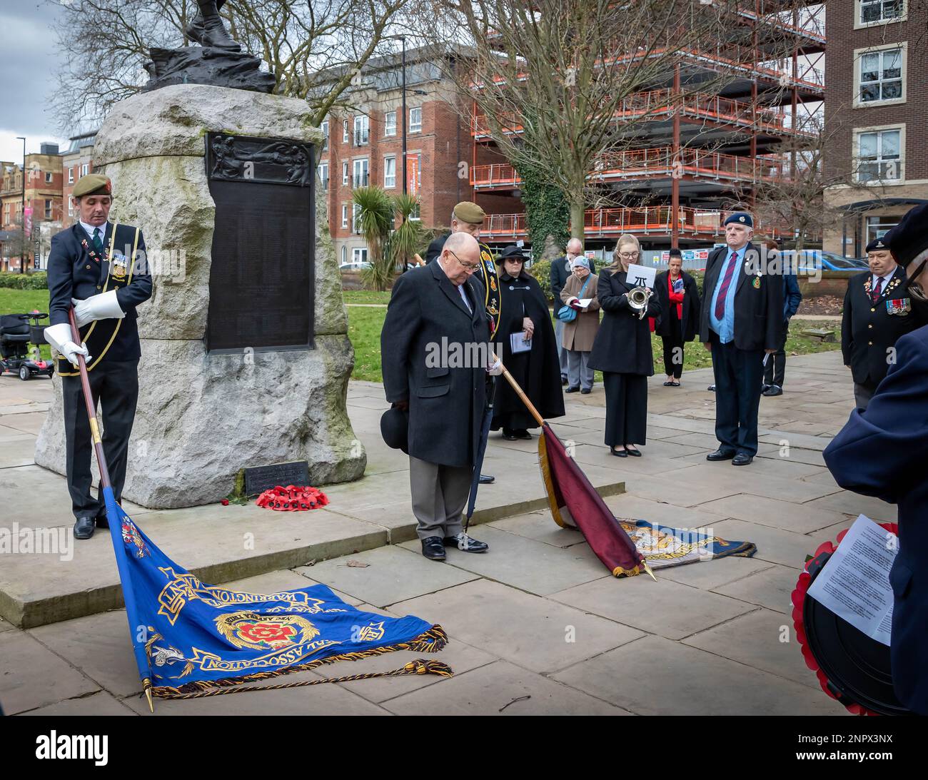 Commemoration service for the 123rd anniversary of the charge of Pieter ...