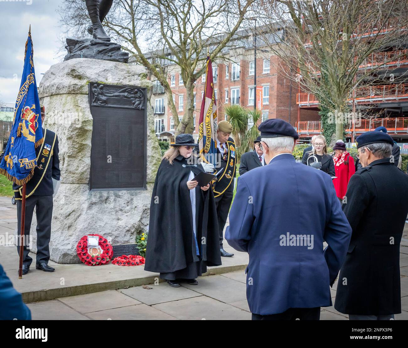 Commemoration service for the 123rd anniversary of the charge of Pieter ...