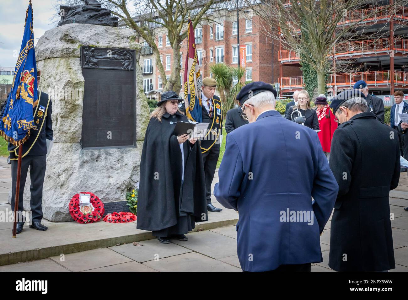 Commemoration service for the 123rd anniversary of the charge of Pieter ...