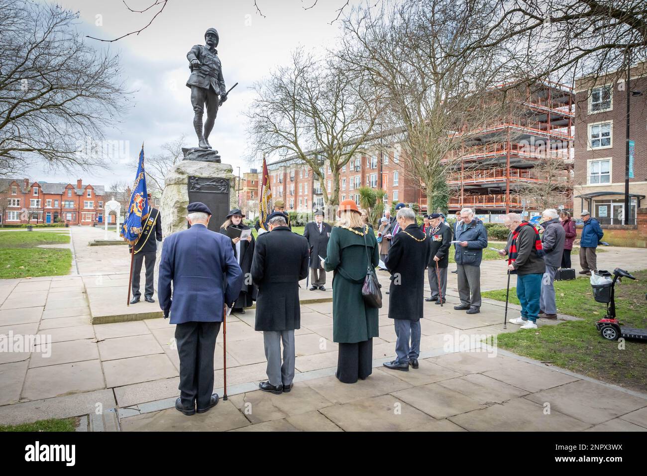 Commemoration service for the 123rd anniversary of the charge of Pieter ...