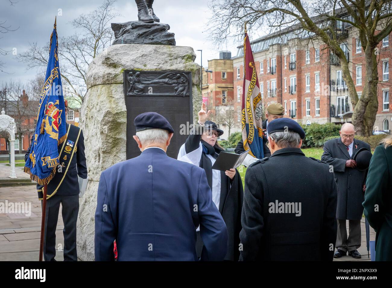 Commemoration service for the 123rd anniversary of the charge of Pieter ...