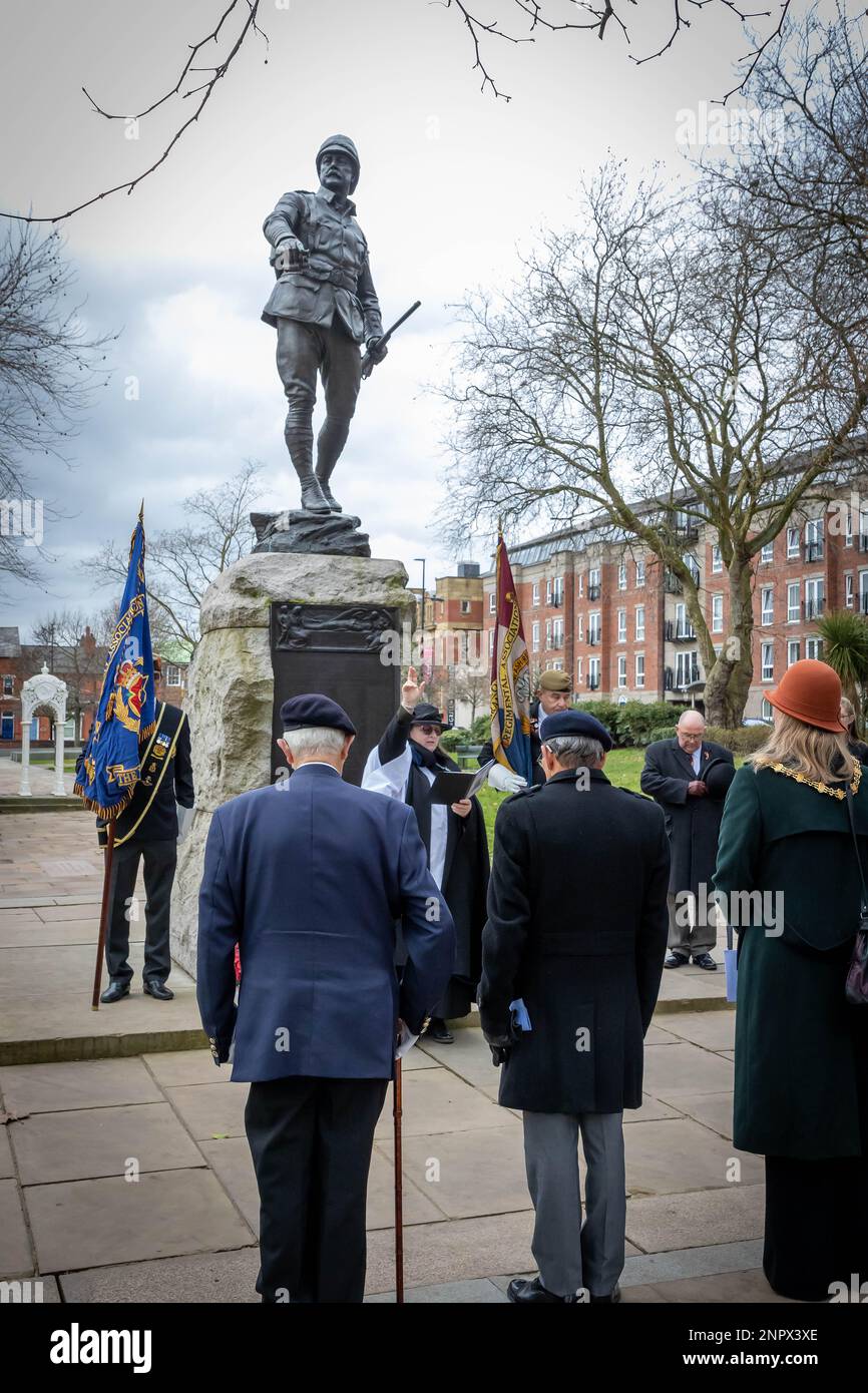 Commemoration service for the 123rd anniversary of the charge of Pieter ...