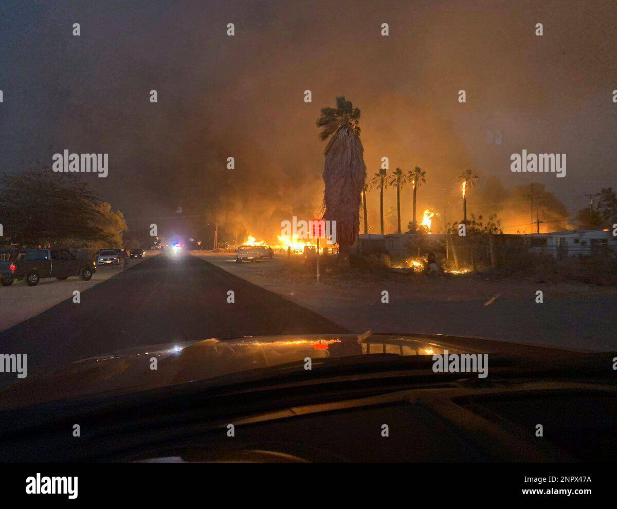 This Sunday, June 28, 2020 photo provided by El Centro Fire Department ...