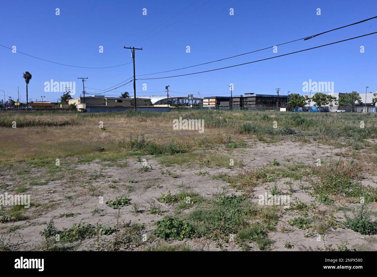 General overall view of the proposed site of LA Clippers arena ...