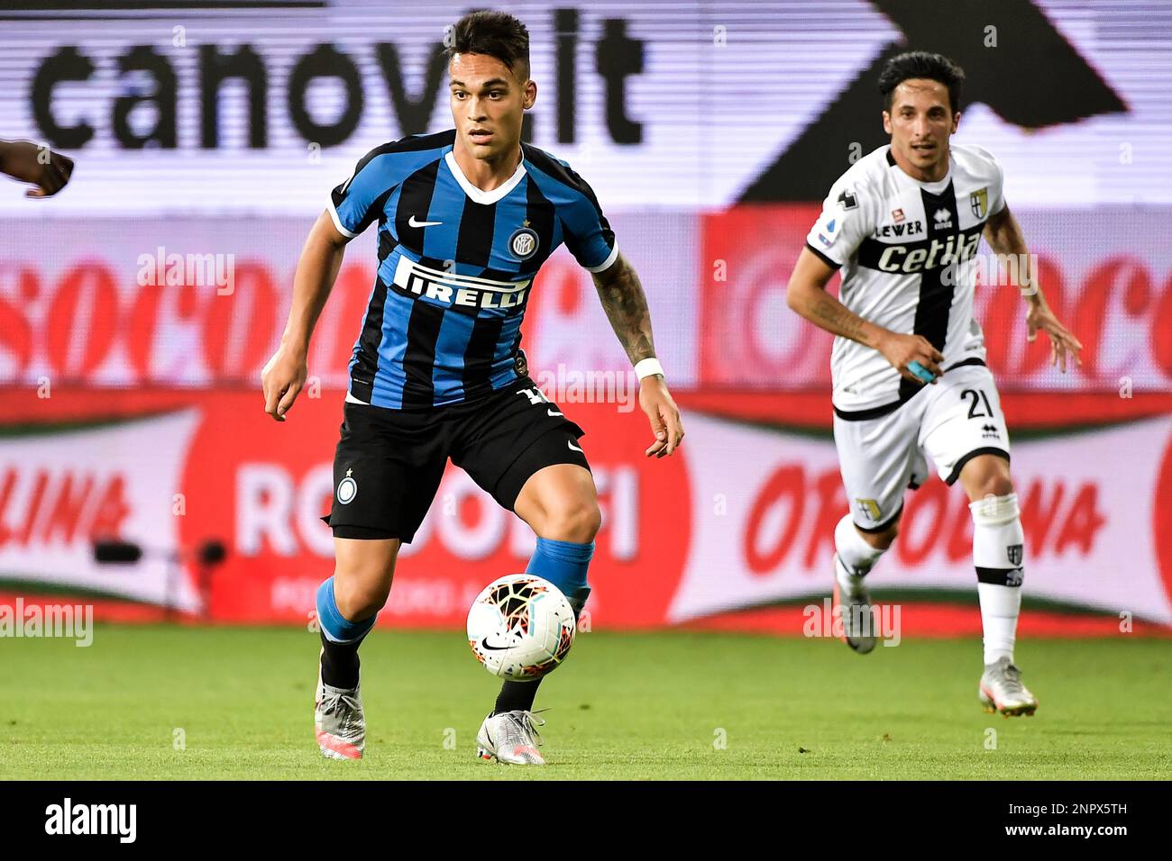 Lautaro Martinez during an Italian Series A soccer match between Parma ...