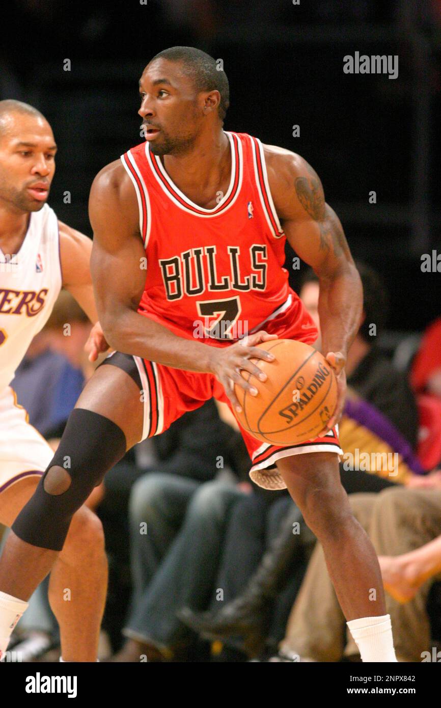 Chicago Bulls guard Ben Gordon (7) makes a move with the basketball ...