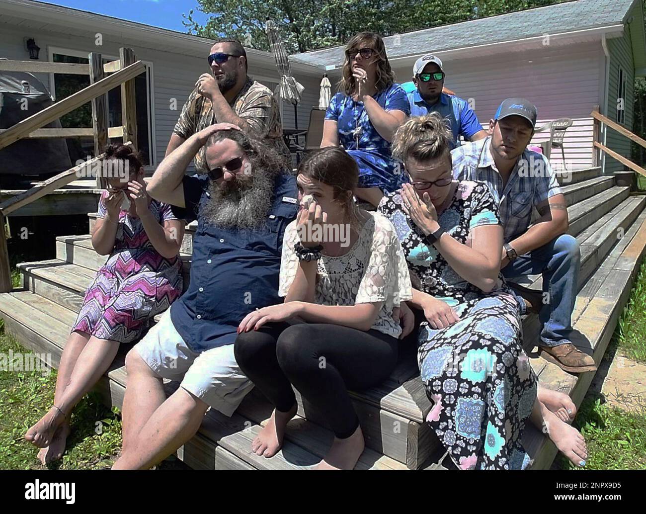 In this June 11, 2020 photo, The family, daughter-in-law Savanah Eagan ...