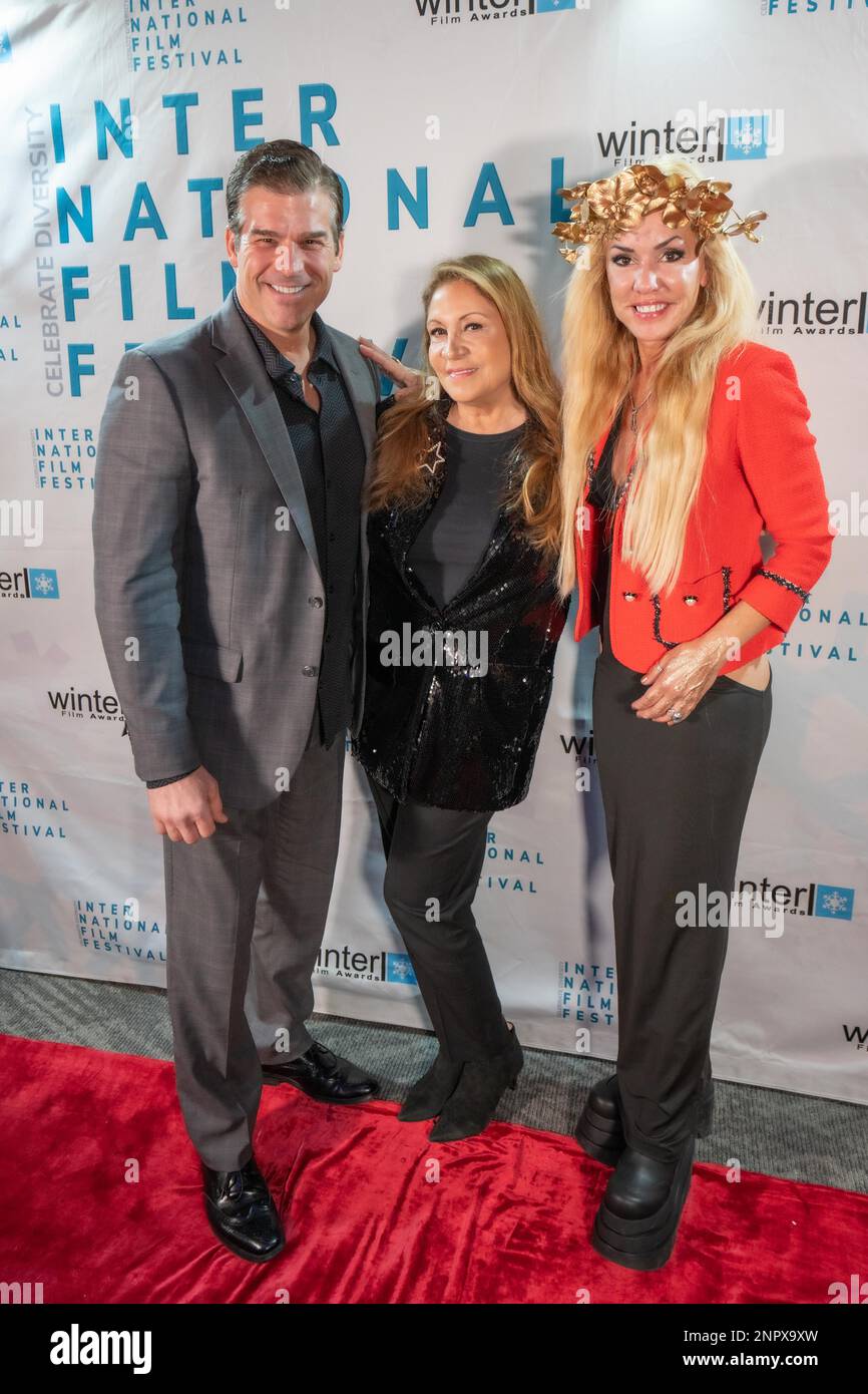 Jack Harnett, Lynette Dallas and Luciana Pampalone attends the Winter ...