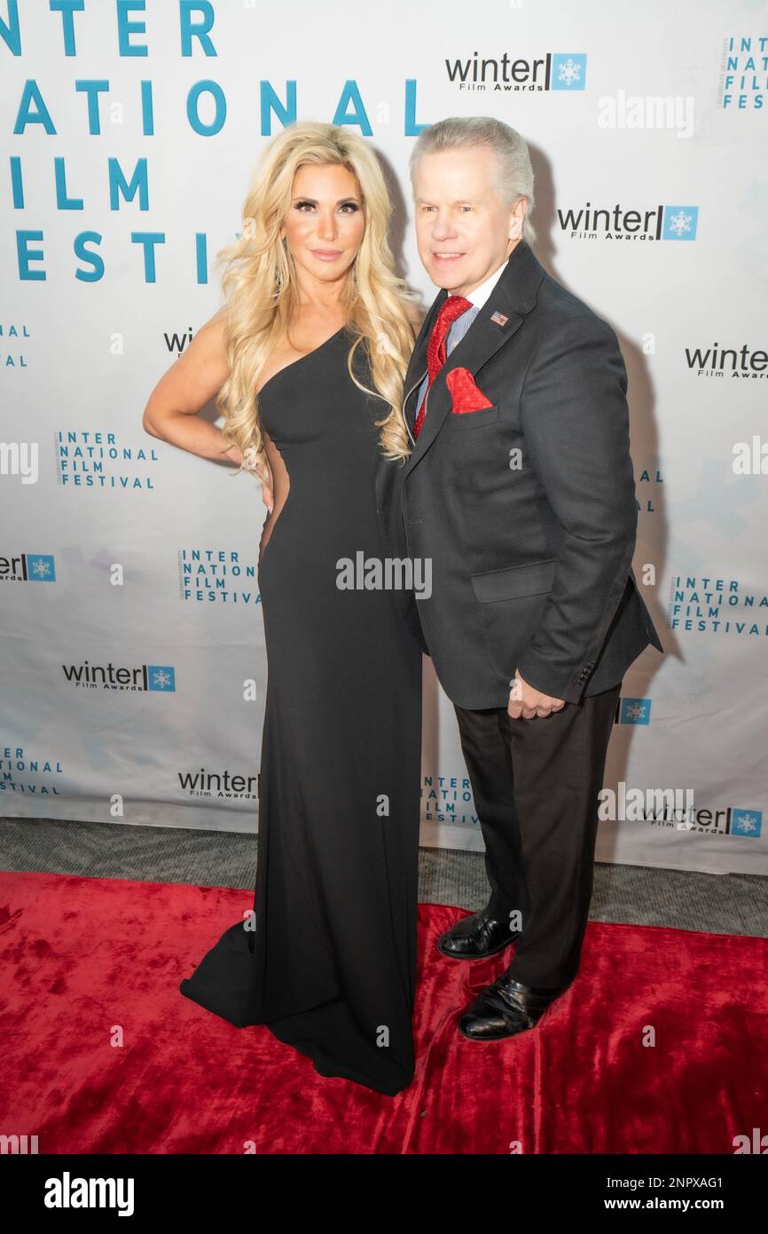 Shelli Stelmak and Tomaczek Bednarek attend the Winter Film Awards ...