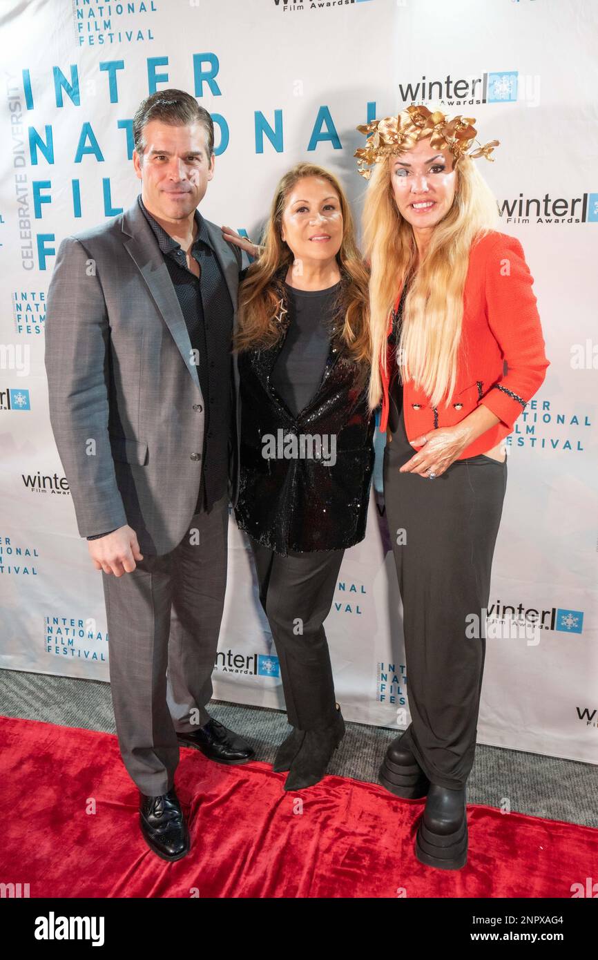 Jack Harnett, Lynette Dallas and Luciana Pampalone attends the Winter ...