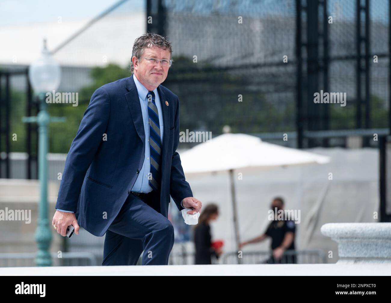 UNITED STATES - JUNE 25: Rep. Thomas Massie, R-Ky., arrives for the ...