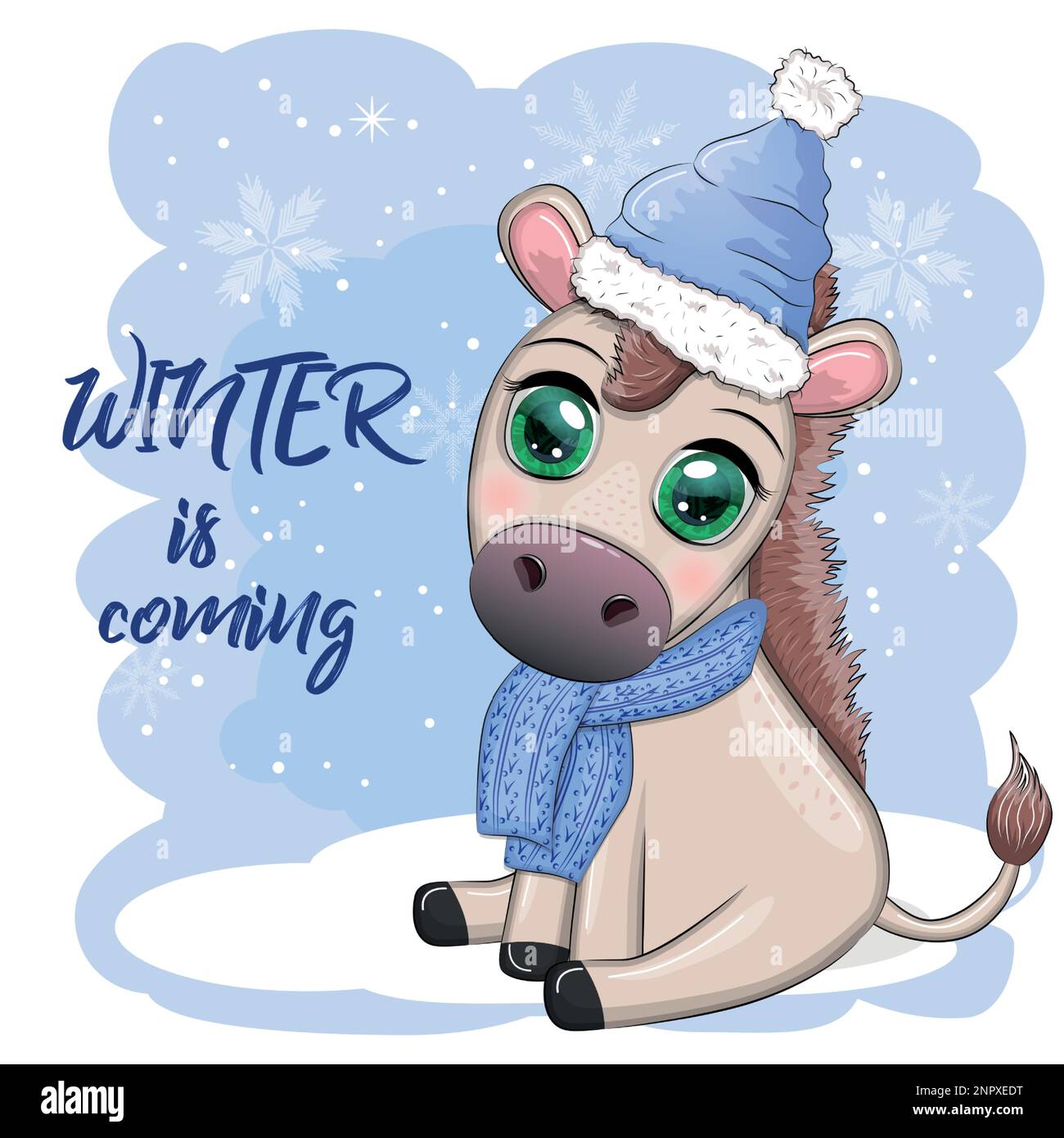 Donkey snow funny hi-res stock photography and images - Alamy