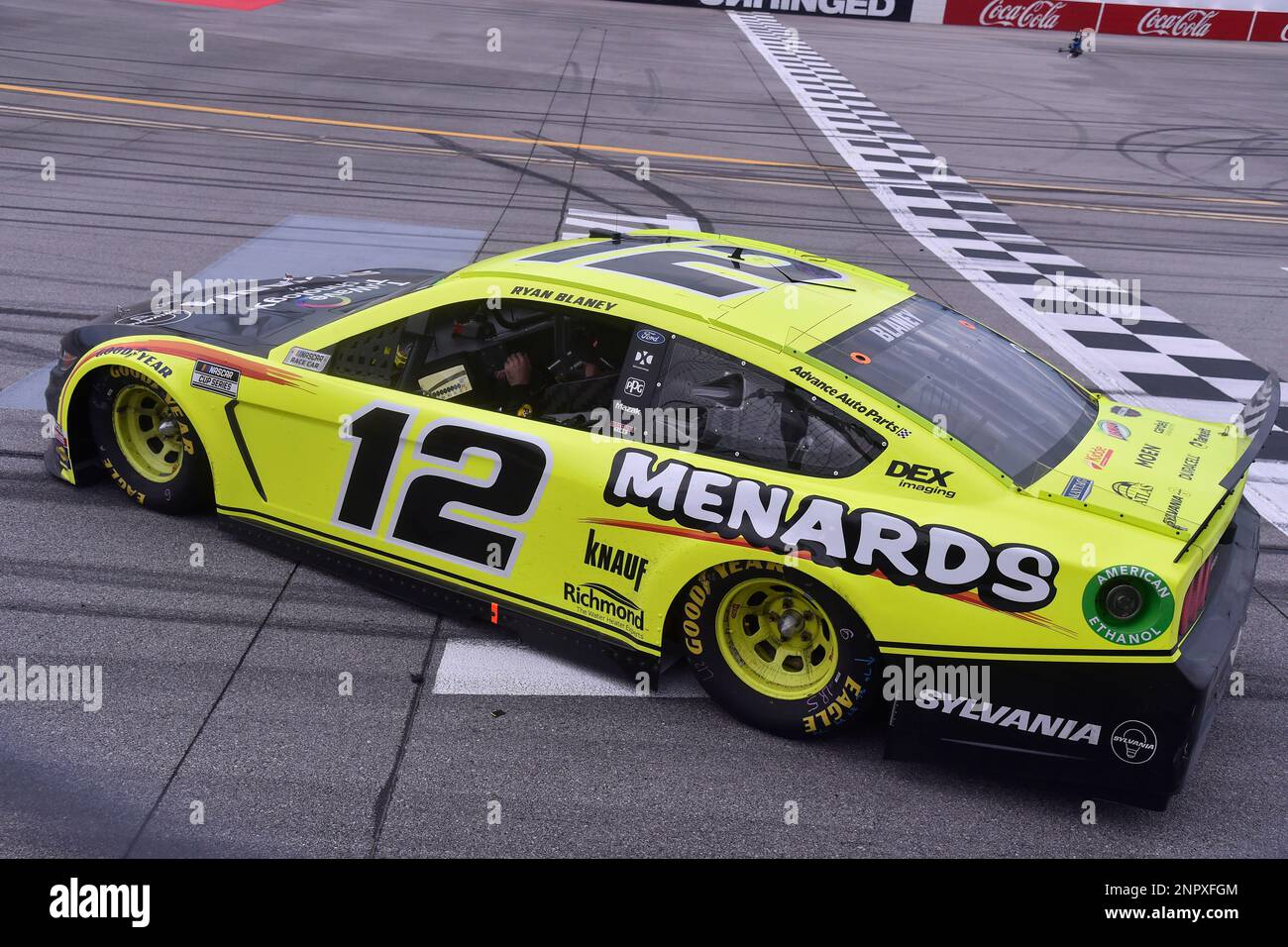 #12: Ryan Blaney, Team Penske, Ford Mustang Menards /Sylvania ...