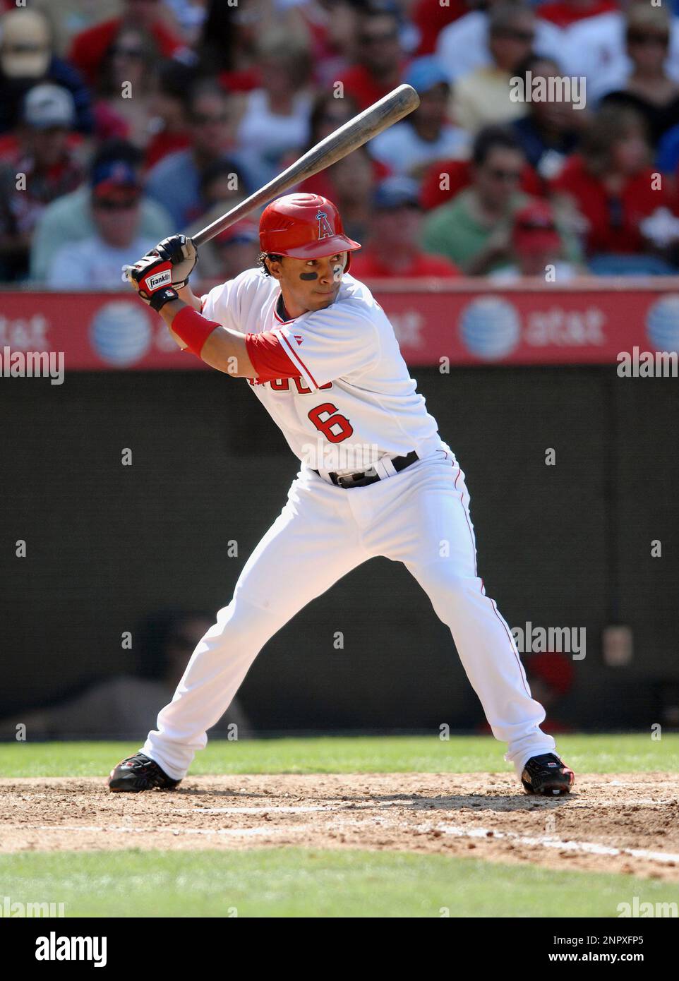 20 Jul. 2008: Los Angeles Angels infielder Maicer Izturis (6) during an ...