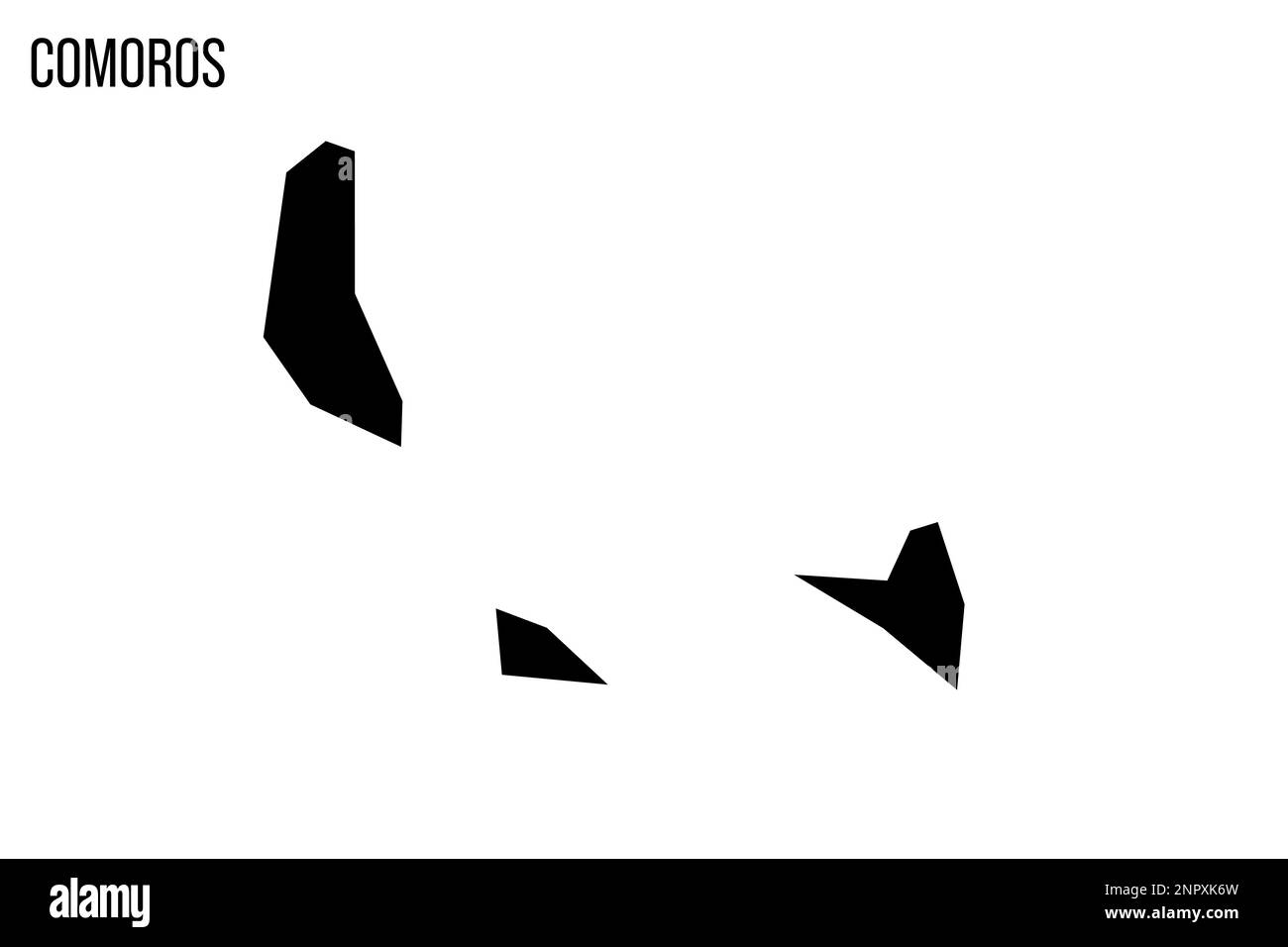 Comoros political map of administrative divisions - autonomous islands ...