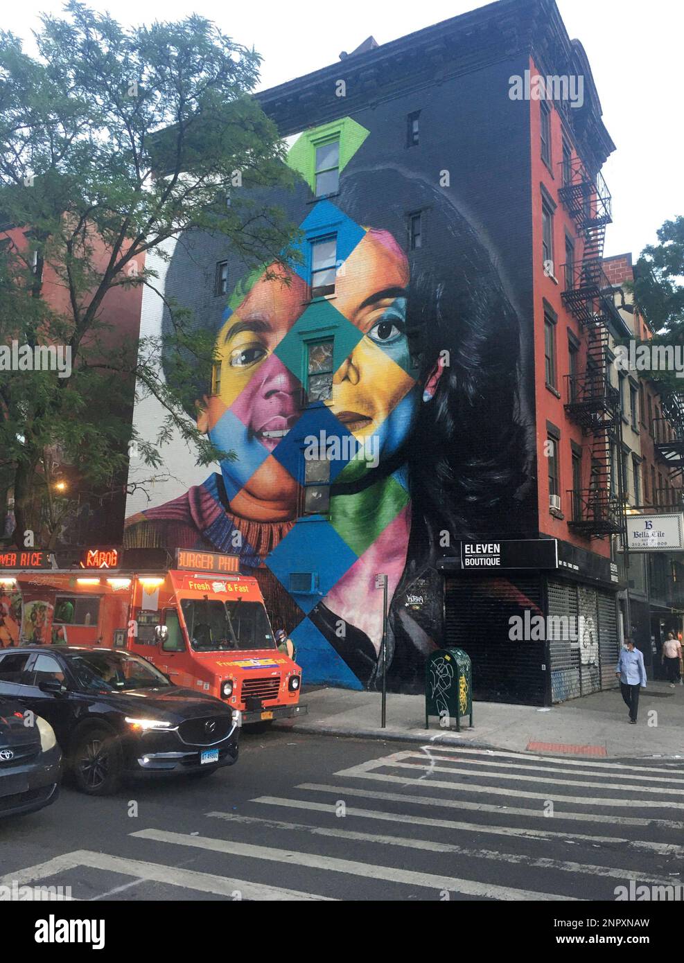 Photo by: zz/STRF/STAR MAX/IPx 2020 6/14/20 Michael Jackson mural artwork is seen on East 11th ...