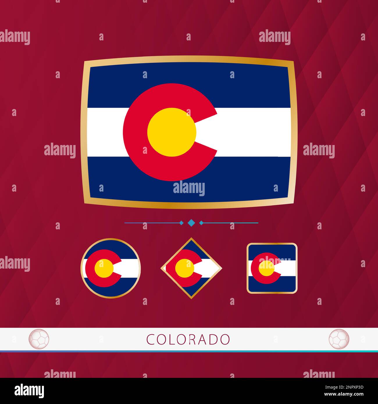 Abstract Colorado Flag