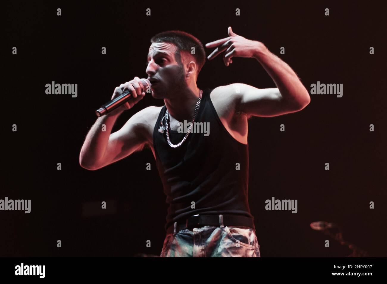 Madrid, Spain. 26th Feb, 2023. Argentine singer Valentín Oliva Mónaco ...