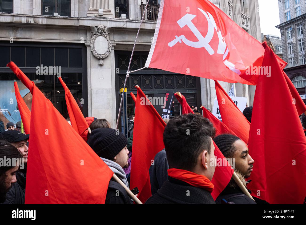 Communist flags hi-res stock photography and images - Alamy