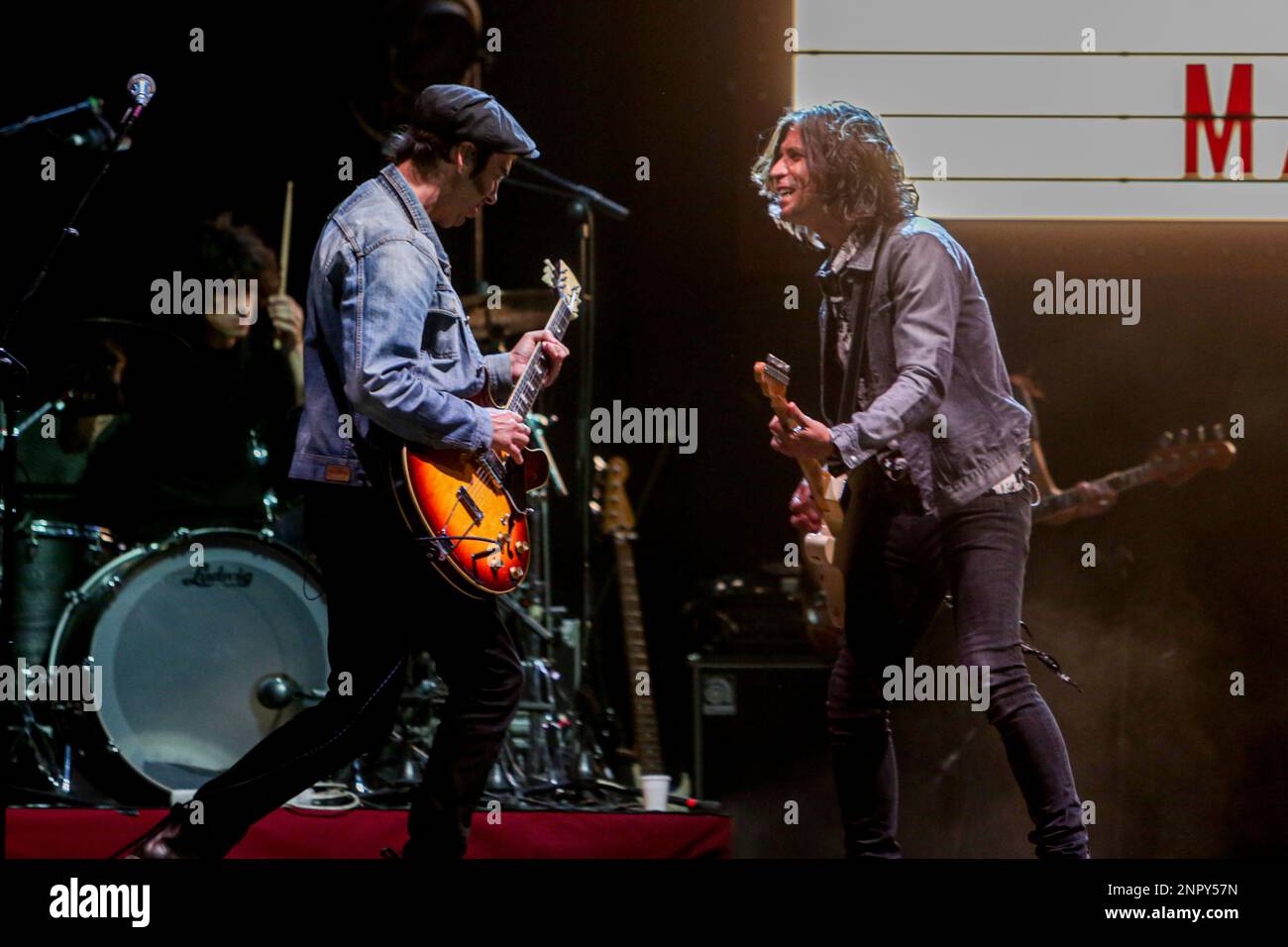 The singer Raúl Gutiérrez, from the group Rulo y la contrabanda, during ...