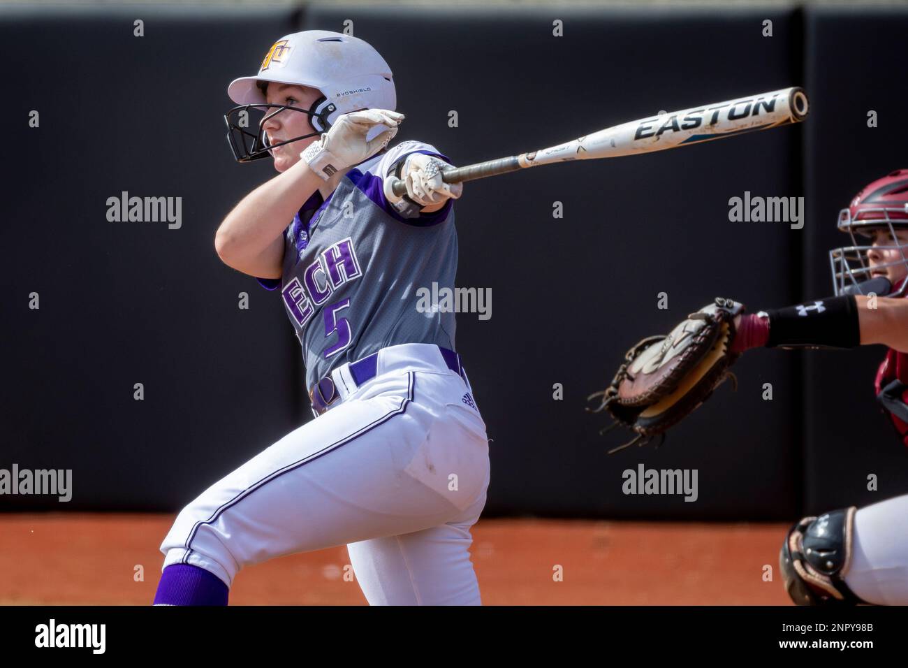 Tennessee Tech catcher/infielder Tristen Head (5) singles in two runs ...