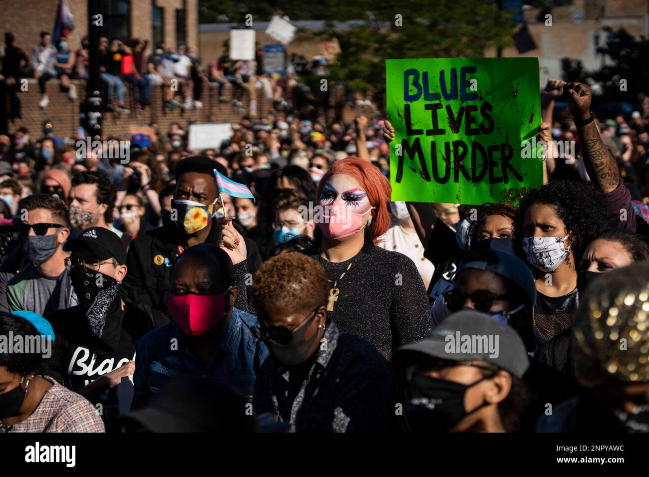 Thousands participate in the "Drag March for Change," led by black drag ...