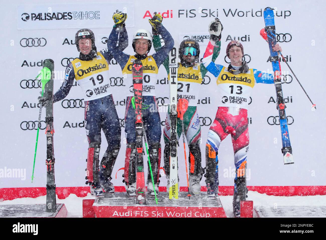 Norway's Timon Haugan, from left, Norway's Alexander Steen Olsen ...