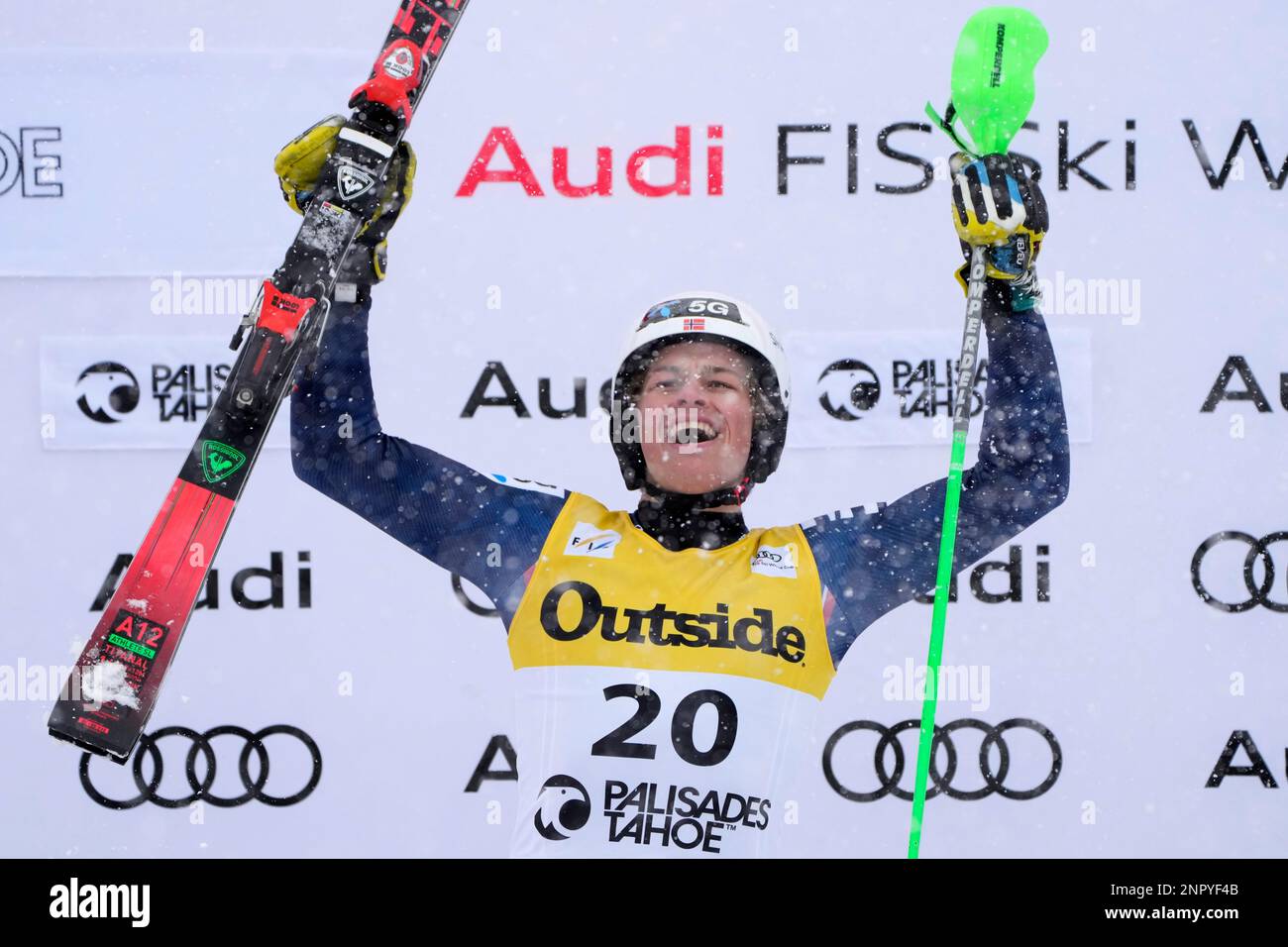Norway's Alexander Steen Olsen reacts after finishing a men's World Cup ...