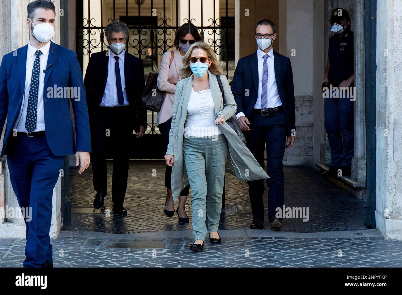 Lead prosecutor Maria Cristina Rota leaves Palazzo Chigi premier’s ...