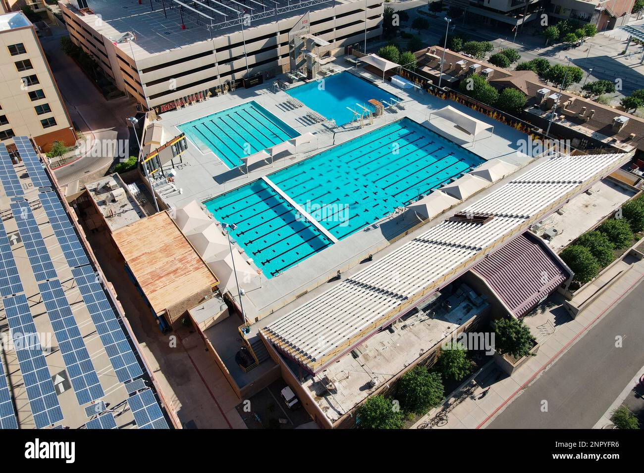 The Mona Plummer Aquatic Center on the campus of Arizona State ...