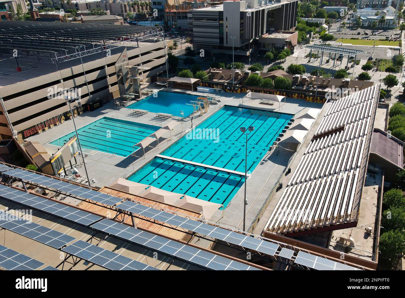 The Mona Plummer Aquatic Center on the campus of Arizona State ...