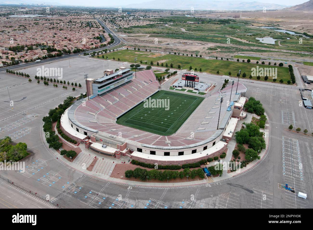 A general view of Sam Boyd Stadium, Friday, June 5, 2020, in Whitney ...