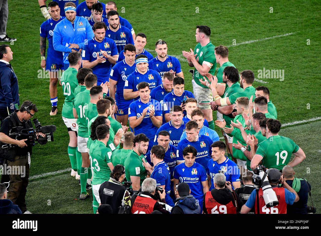Rugby match stadio olimpico hi-res stock photography and images - Alamy