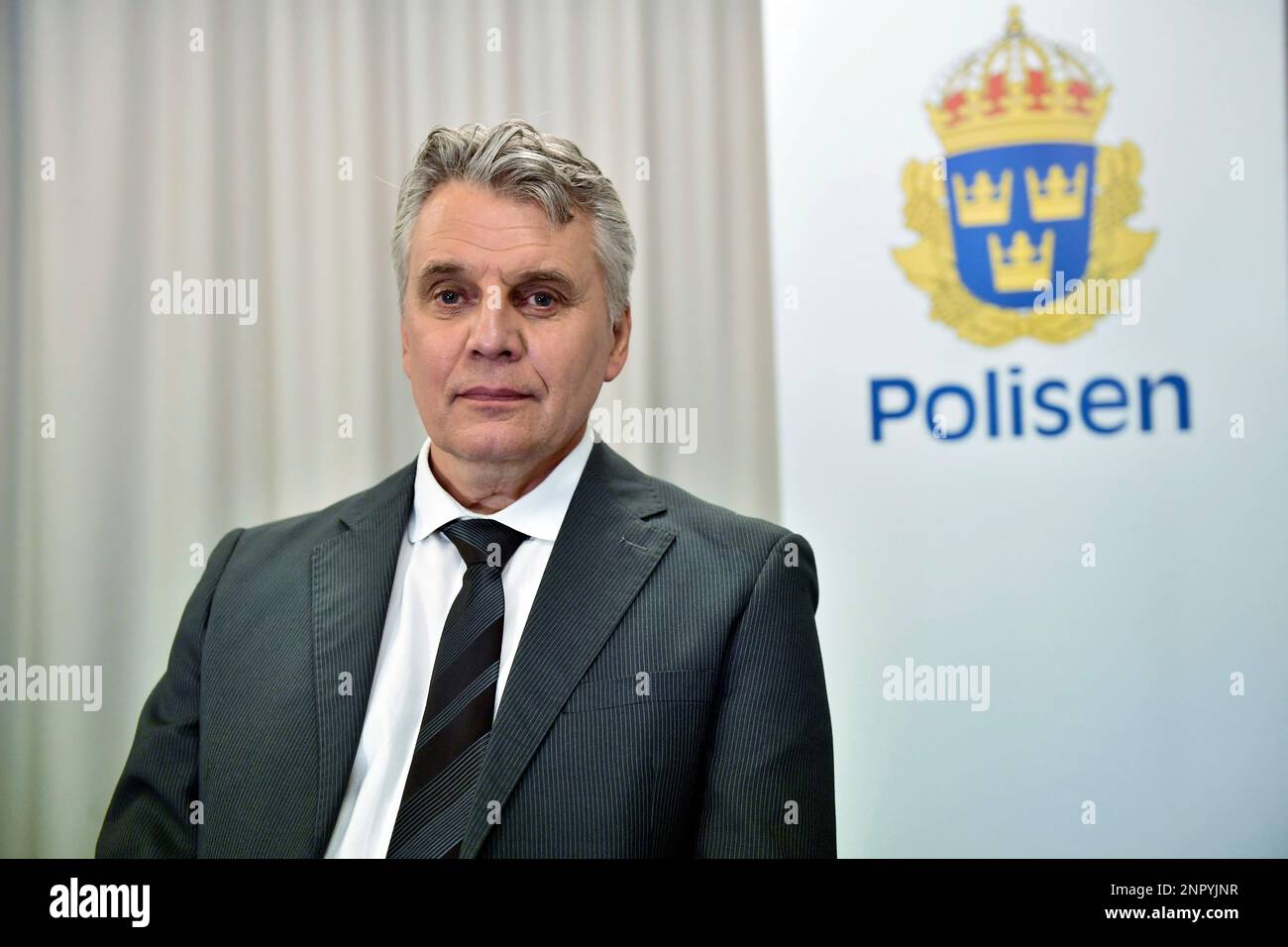 Hans Melander, leader of the murder investigation of former Swedish ...