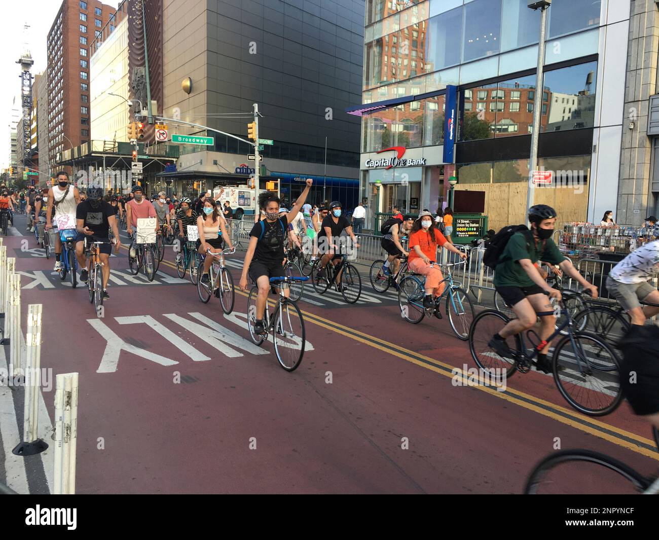 Photo by: STRF/STAR MAX/IPx 2020 6/8/20 Hundreds of cyclists protest ...