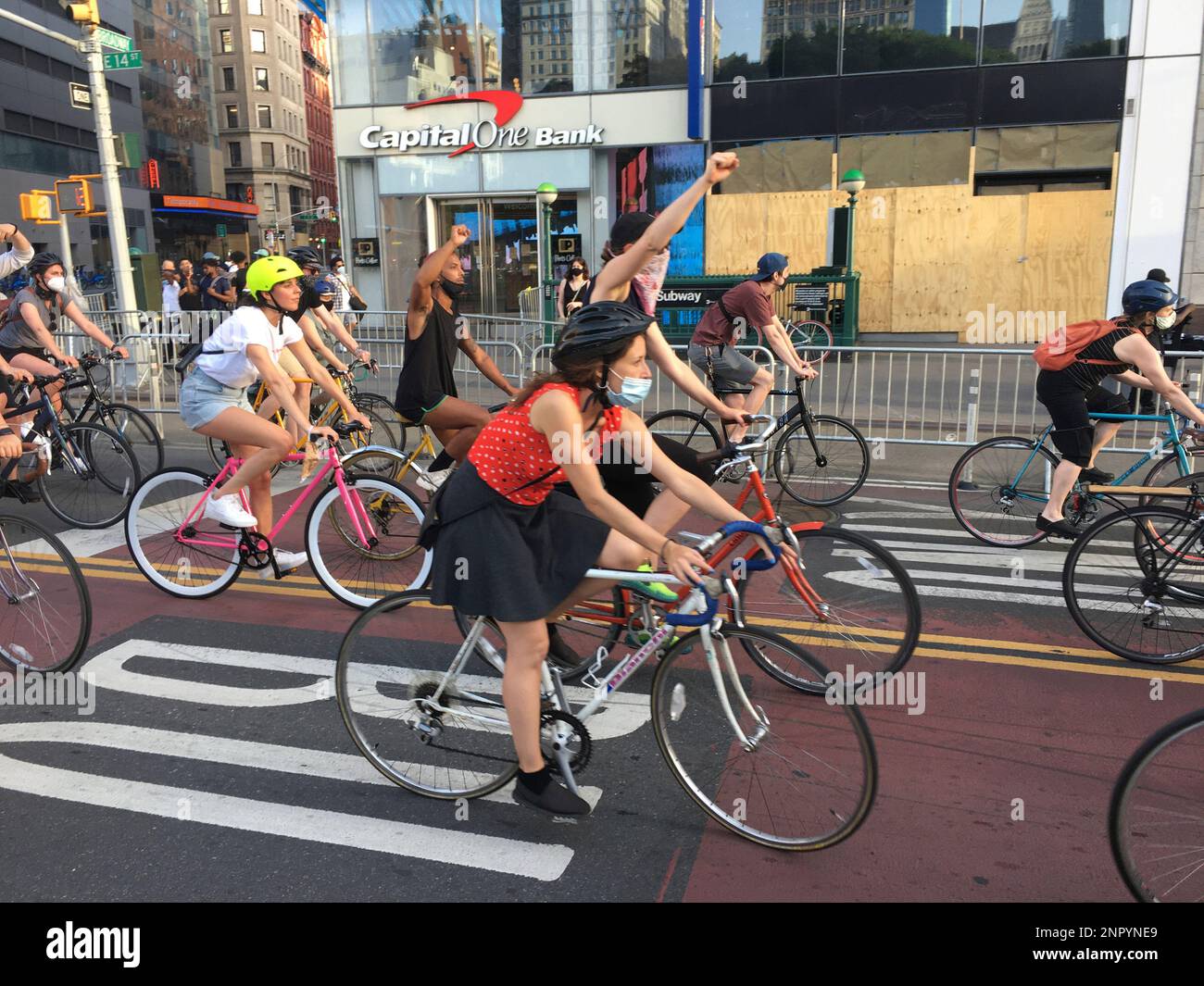 Photo by: STRF/STAR MAX/IPx 2020 6/8/20 Hundreds of cyclists protest ...