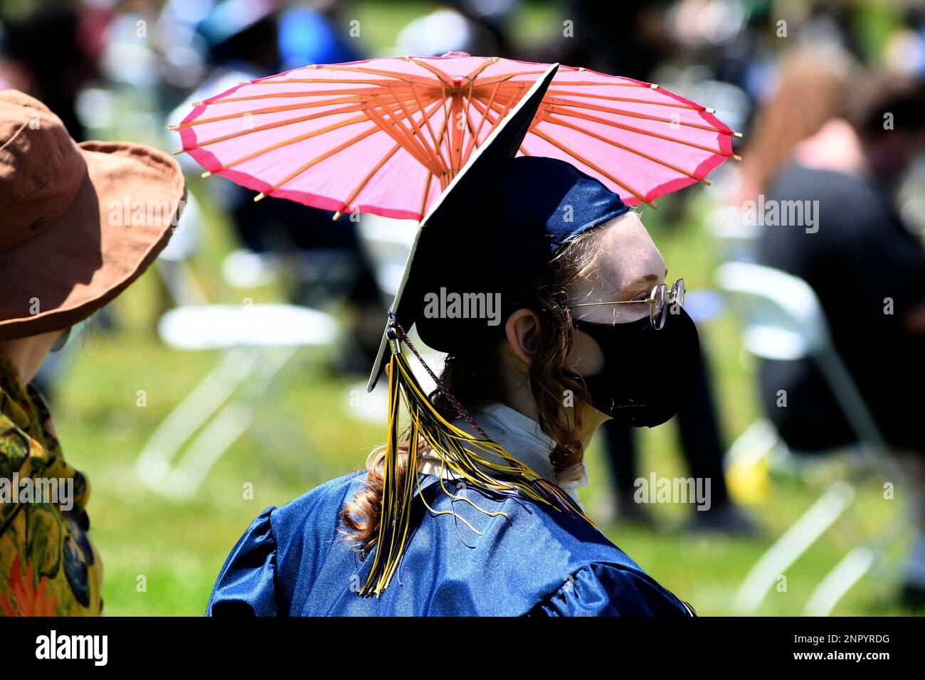 Mount Everett graduate Audrey Bartzsch sports a parasol during ...