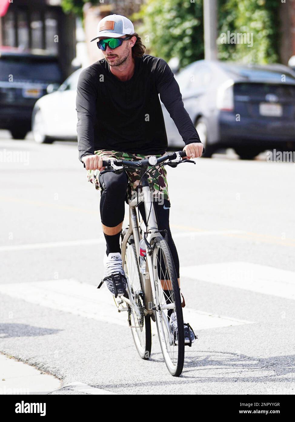 Photo by: STRF/STAR MAX/IPx 2020 6/4/20 Arnold Schwarzenegger, Patrick Schwarzenegger and Ralf ...