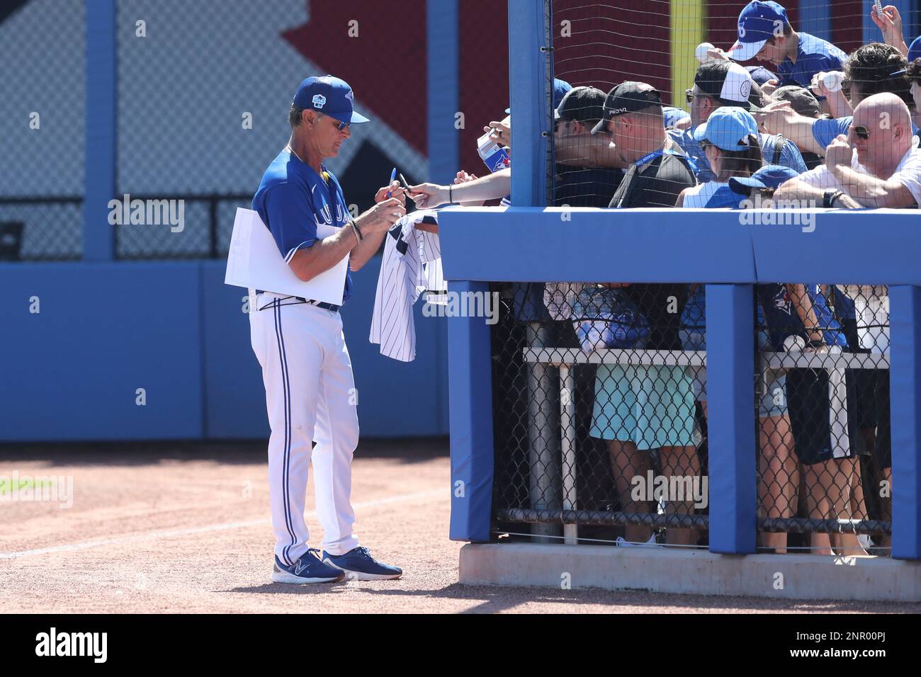 DUNEDIN, FL - FEBRUARY 26: Toronto Blue Jays bench coach Don Mattingly ...