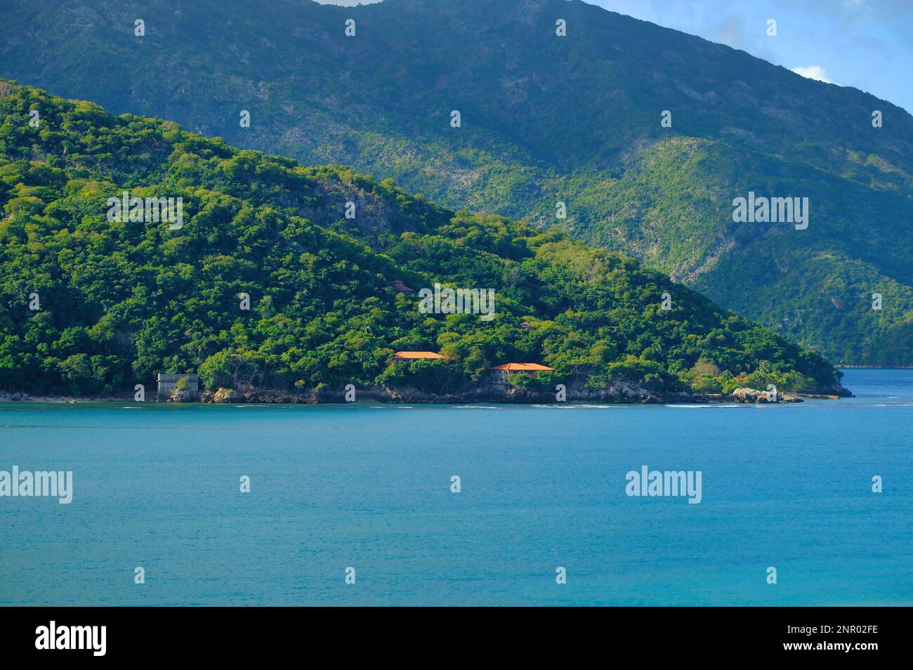 LABADEE, HAITI -January 31, 2023: Labadee is a port located on the ...