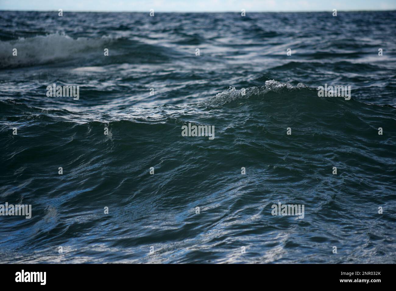 Heavy surf at Lake View Beach, Indiana Dunes National Park Stock Photo ...