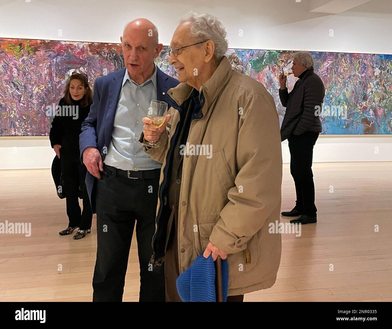 Frank Stella, 86 American painter, sculptor and printmaker attends the ...