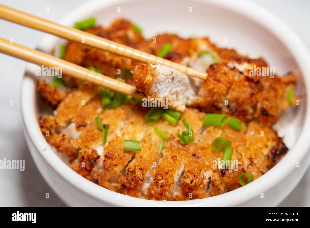 Typical Japanese traditional and famous food, Katsudon or katzu-don ...