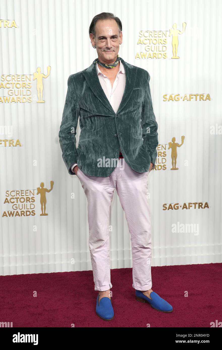 Damian Young arrives at the 29th annual Screen Actors Guild Awards on Sunday, Feb. 26, 2023, at ...
